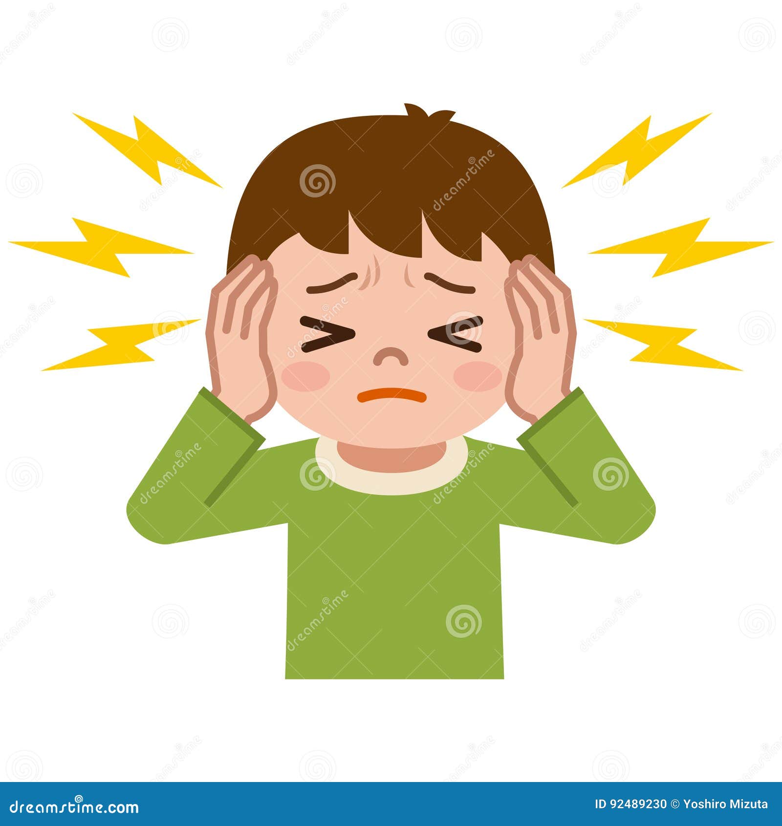 Earache Cartoon Vector | CartoonDealer.com #53691707