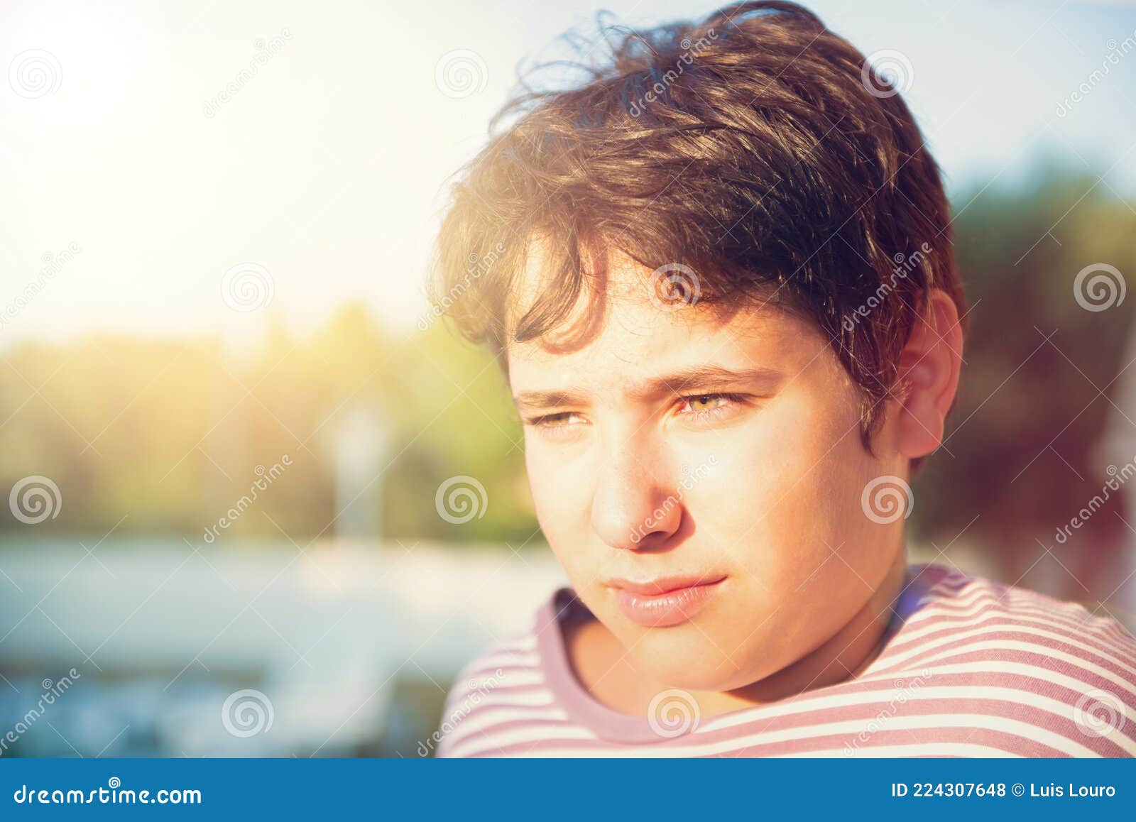 Boy at sunset portrait stock photo. Image of cute, childhood - 224307648