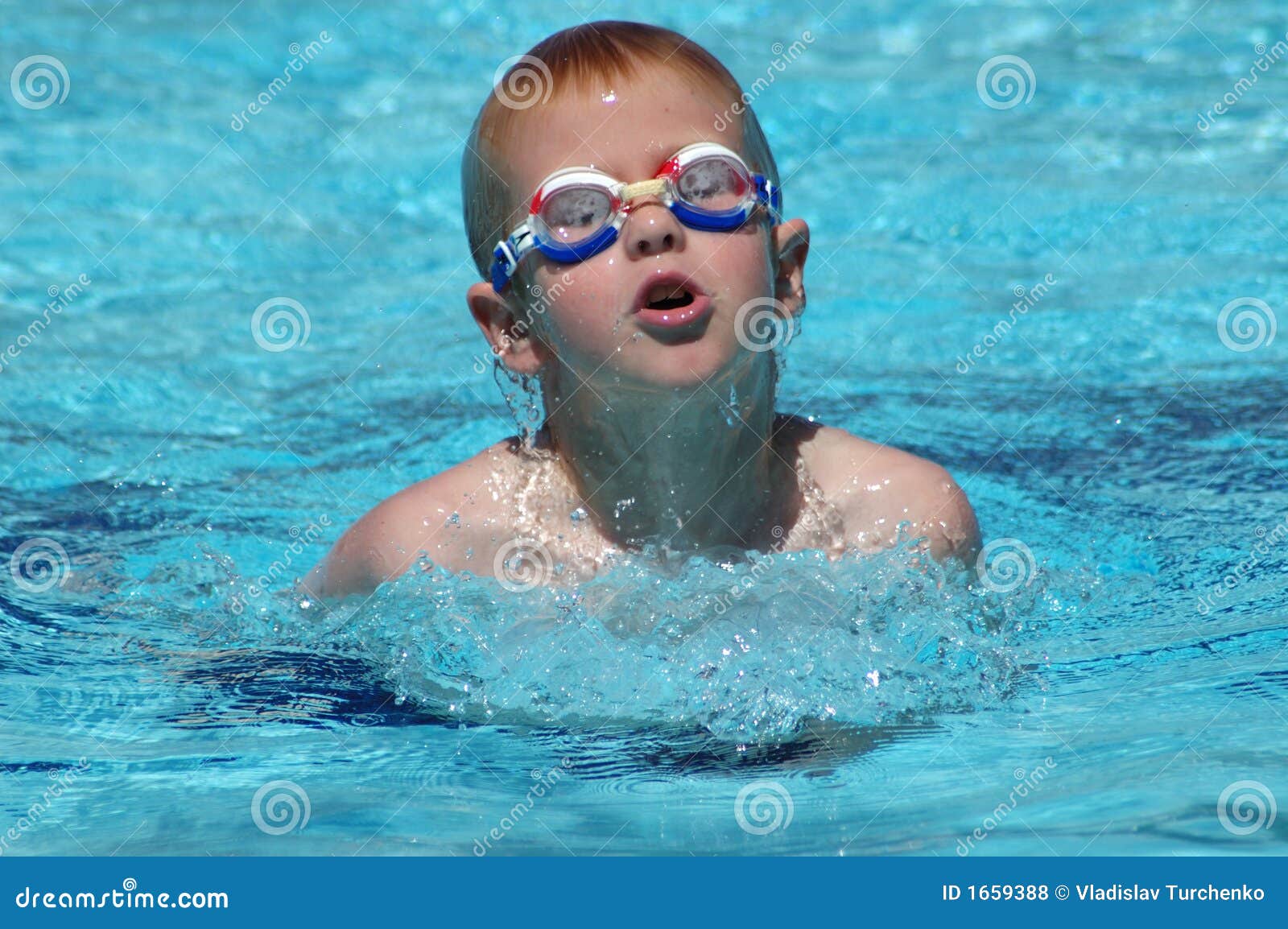 Boy swimming stock photo. Image of swimming, workout, childhood - 1659388