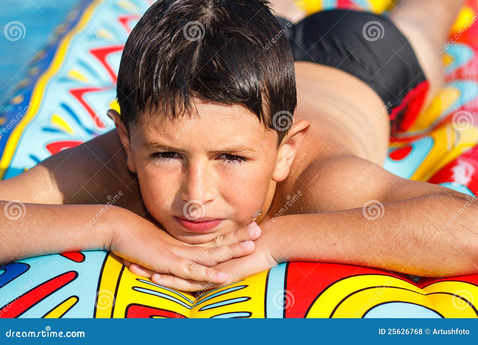 Boy in swimming pool stock photo. Image of funny, people - 25626768