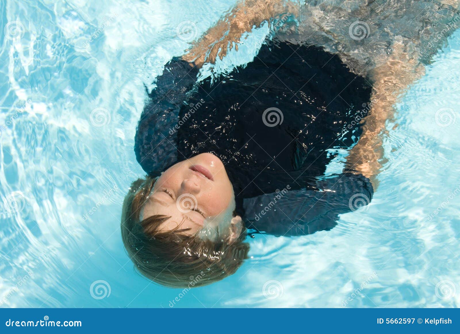 Boy swimming in pool stock image. Image of safety, child - 5662597