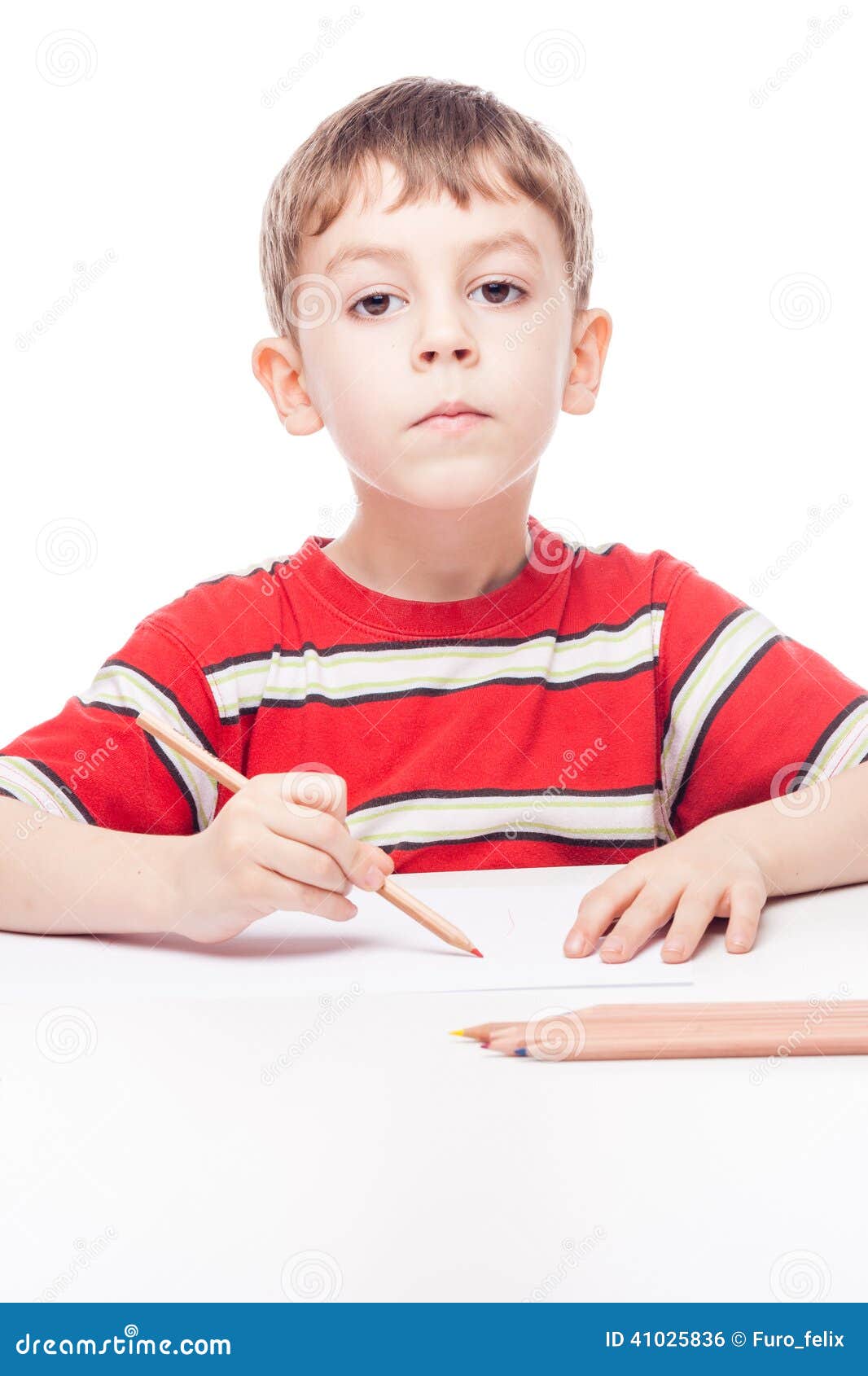 Boy at table stock photo. Image of learning, hand, youth - 41025836