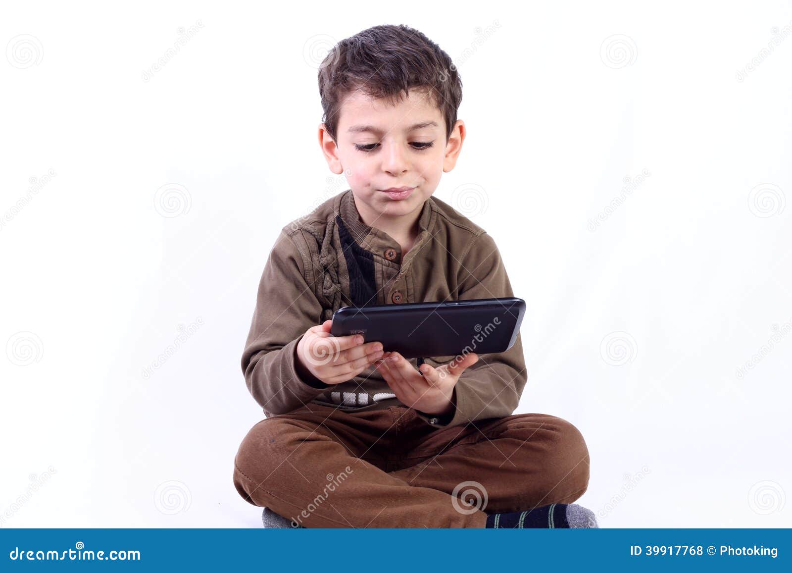 Boy with tablet stock photo. Image of playful, handsome - 39917768