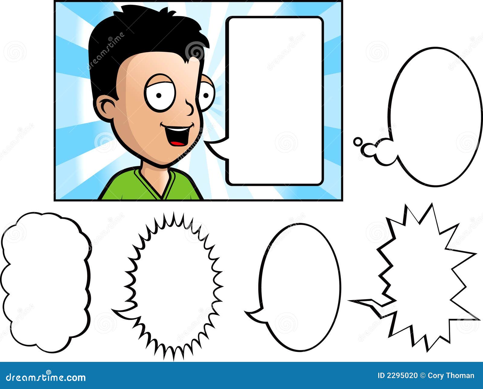 Boy Talking stock vector. Illustration of talking, vector - 2295020