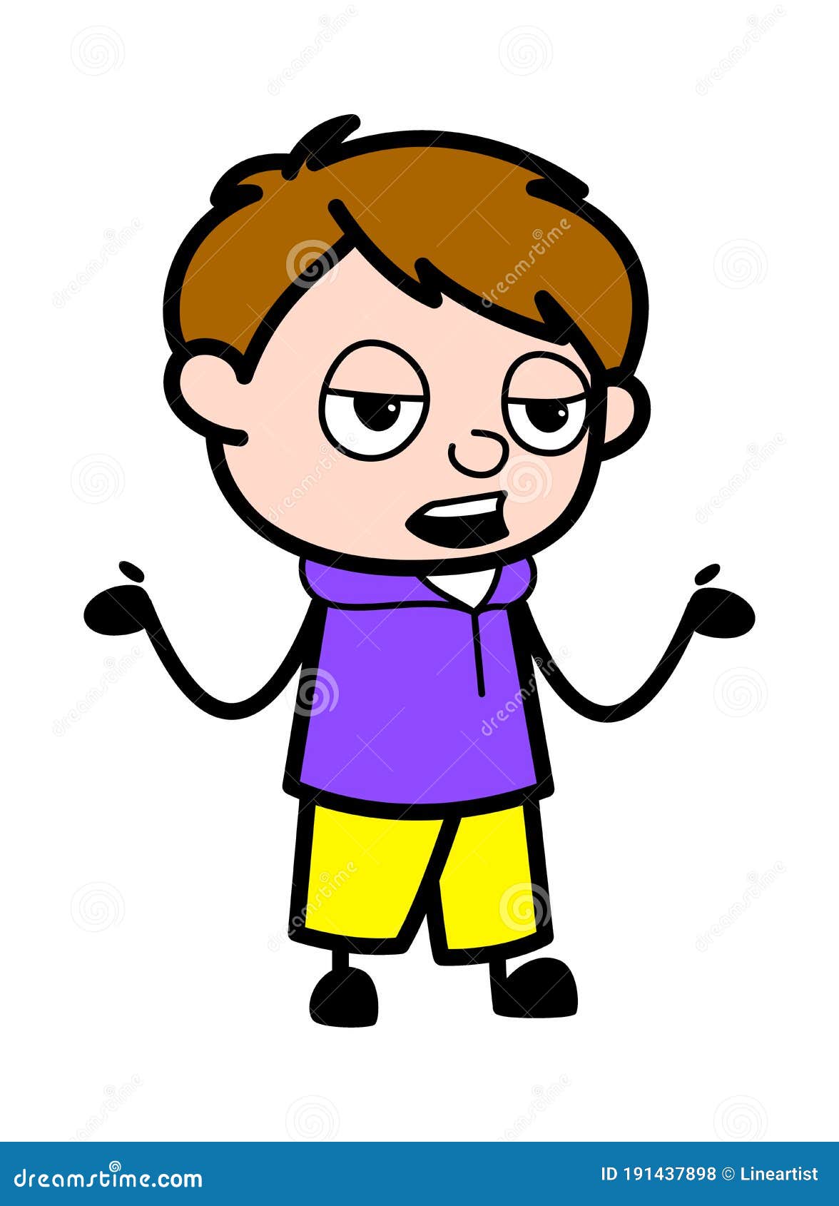 Boy Talking Cartoon stock illustration. Illustration of conversation ...