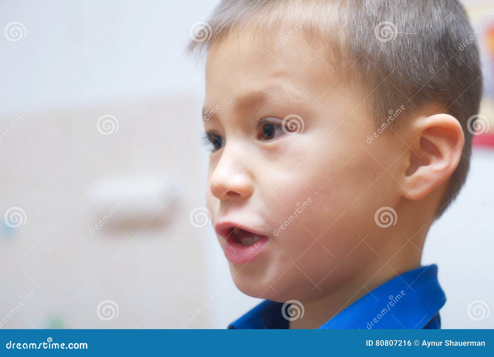 Boy talking portrait stock photo. Image of portrait, speak - 80807216