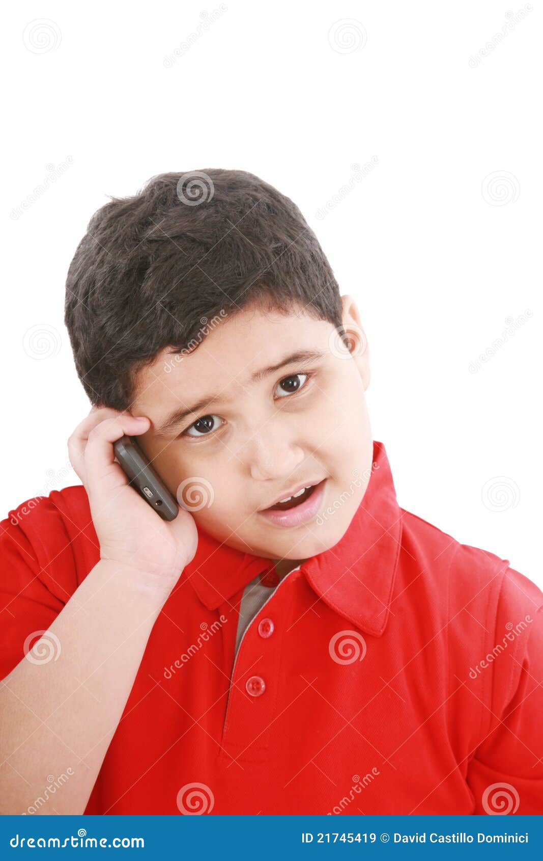 Boy talking to cell phone stock image. Image of digital - 21745419