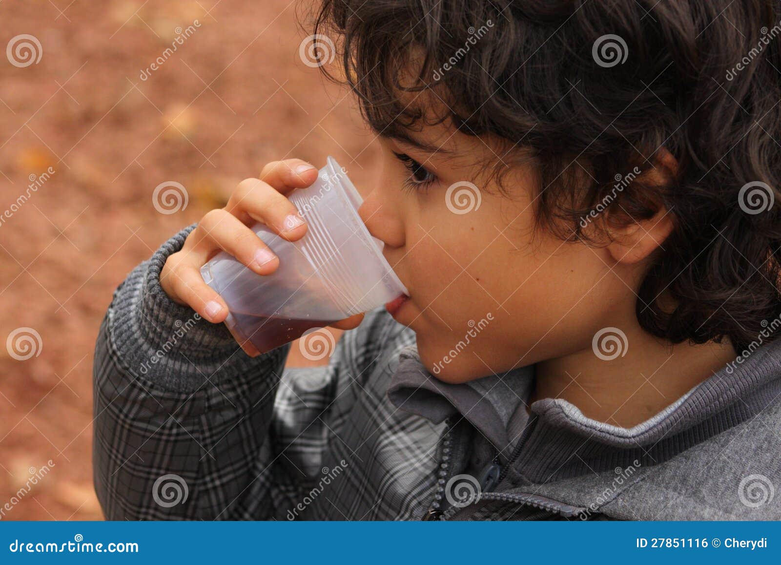 Boy with tea stock photo. Image of hair, healthy, face - 27851116