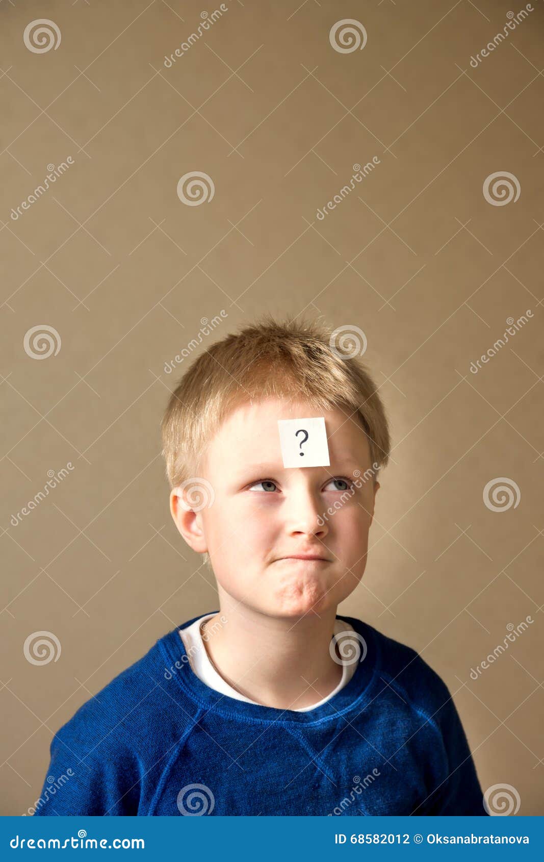 Boy (teen) with Question Mark Stock Photo - Image of caucasian, person ...