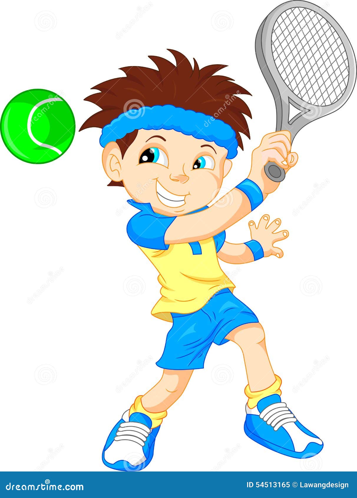 Boy tennis player cartoon stock vector. Illustration of match - 54513165 Boy tennis player cartoon stock vector. Illustration of match - 54513165