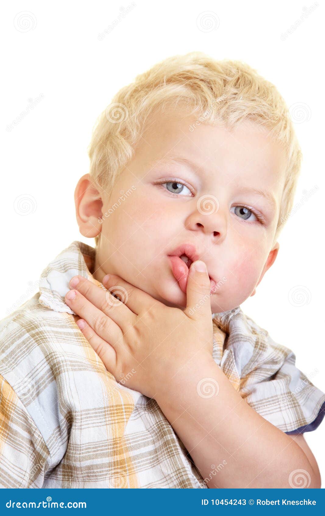 Boy thinking stock image. Image of skeptical, attention - 10454243