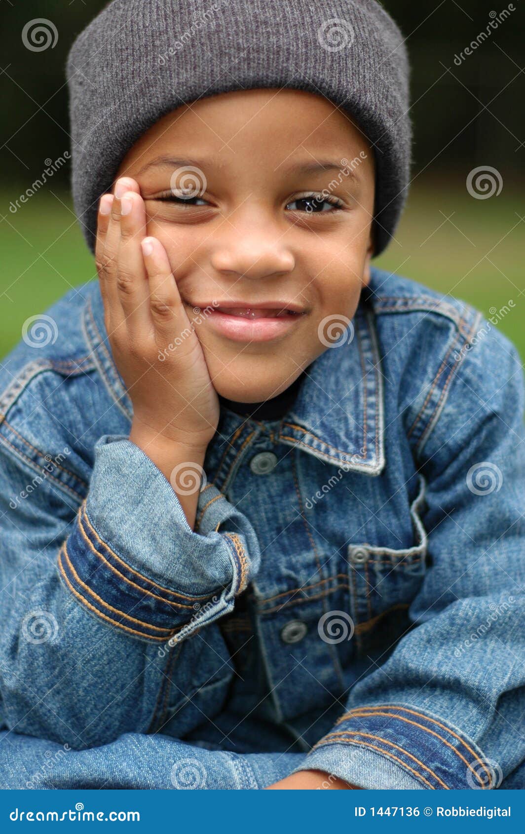 Boy thinking stock photo. Image of insurance, preschool - 1447136
