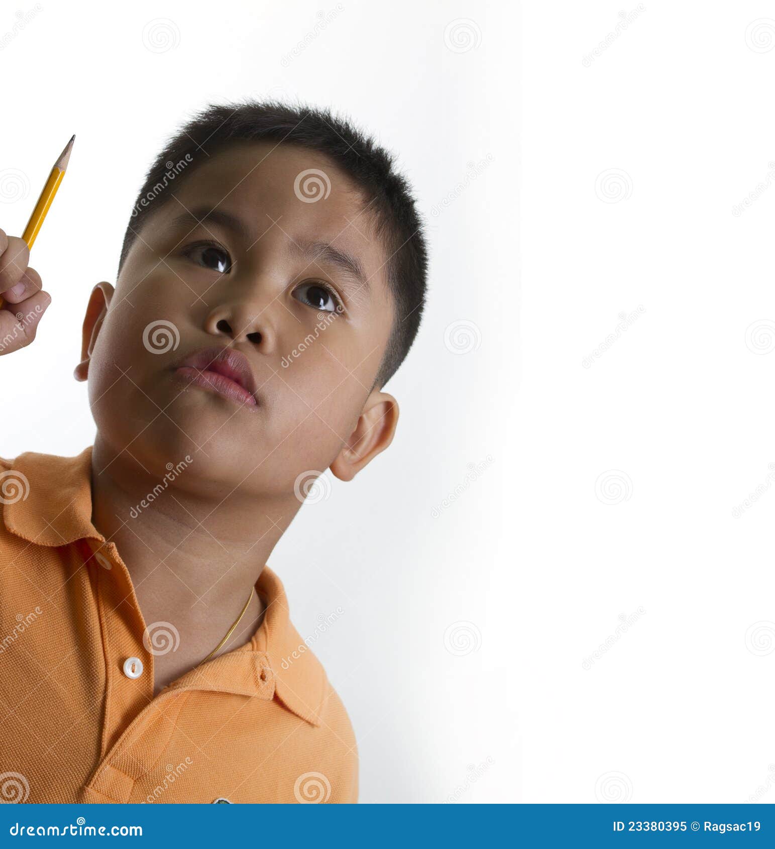 Boy thinking stock image. Image of young, background - 23380395