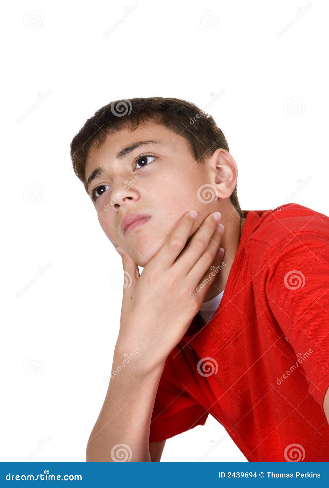 Boy Thinking stock photo. Image of knowledge, studious - 2439694