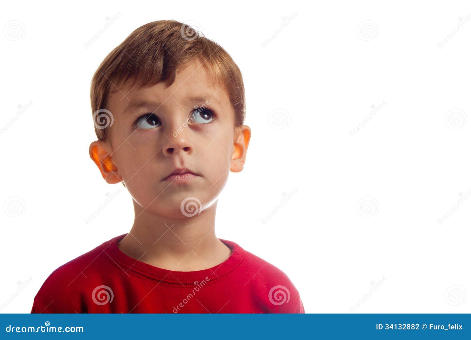 Boy Thinking Stock Photography - Image: 34132882