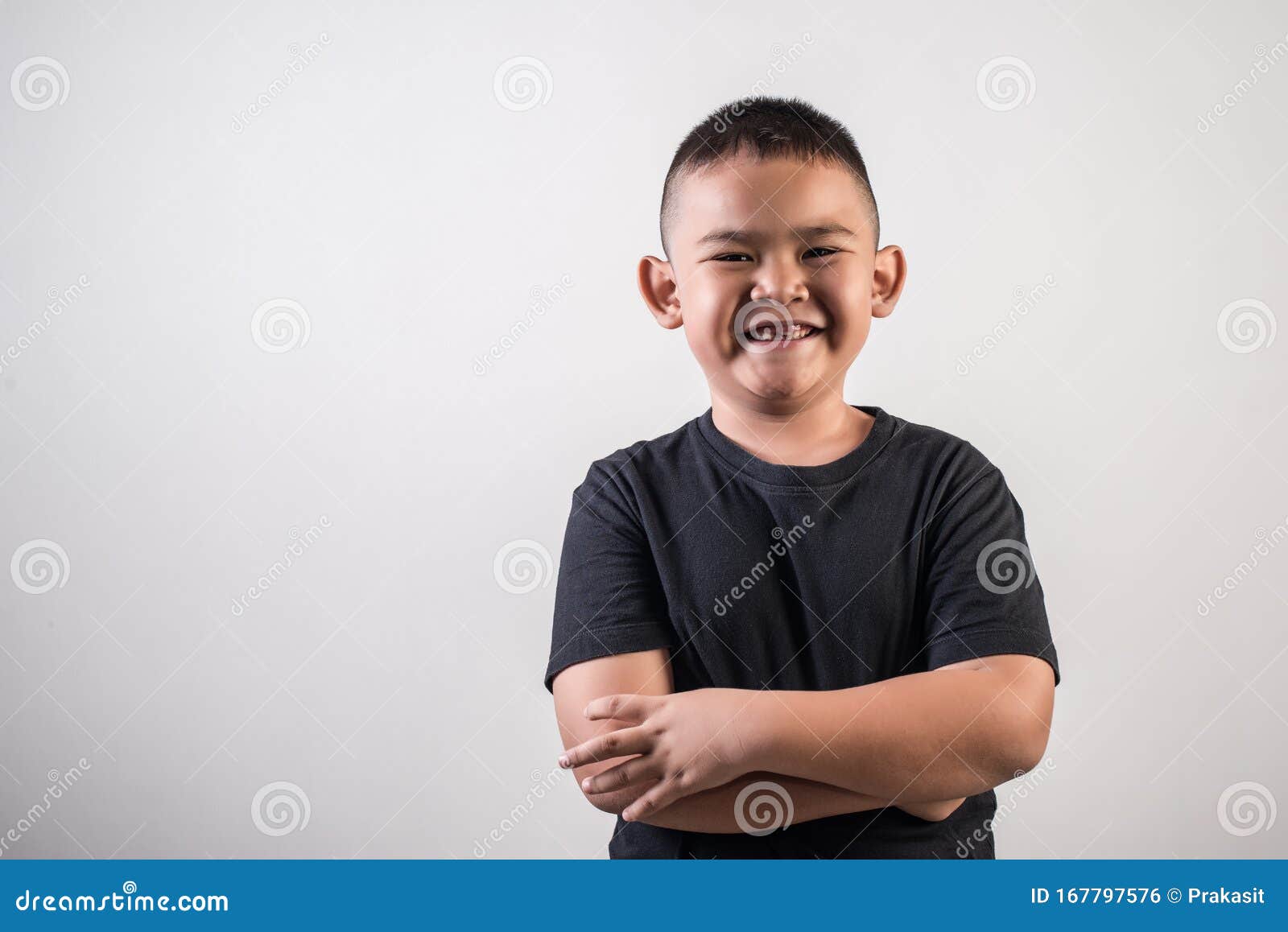 Boy Thinking Something in Studio Photo Stock Photo - Image of smile ...