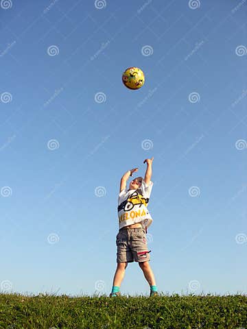 Boy throw ball stock image. Image of youth, summer, sport - 289987