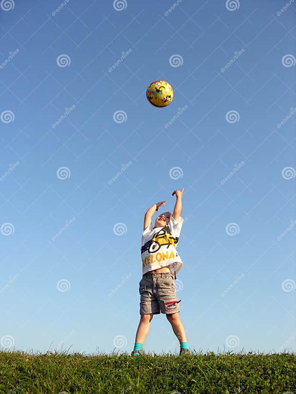 Boy throw ball stock image. Image of youth, summer, sport - 289987