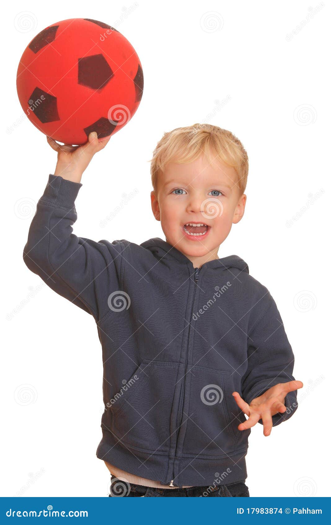 Boy throwing a ball stock photo. Image of isolated, holding - 17983874