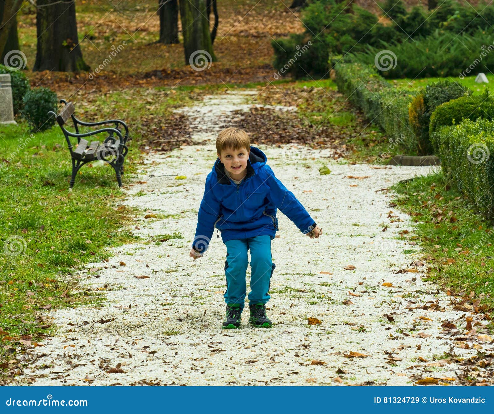 Boy throwing pebbles stock image. Image of green, nature - 81324729