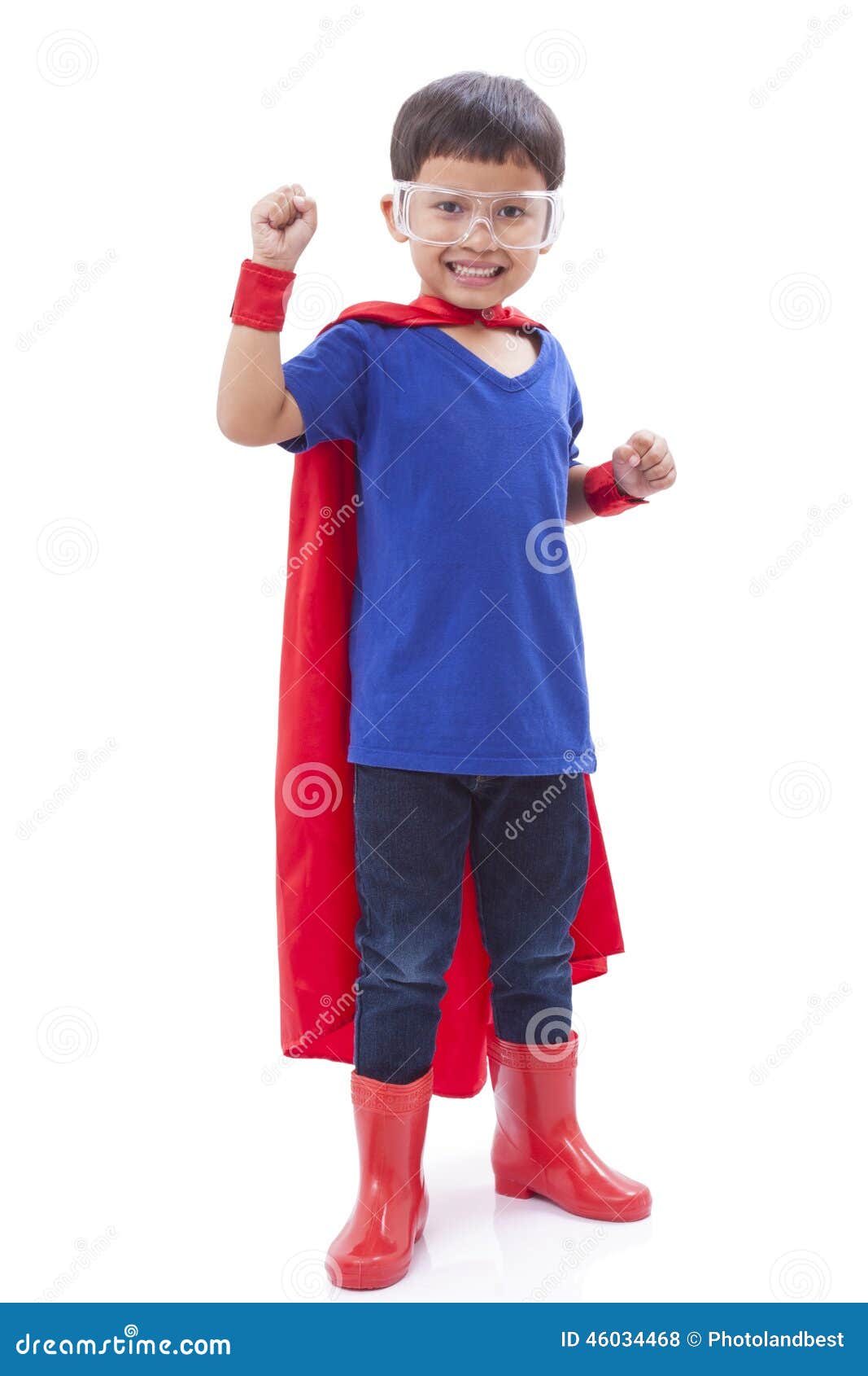 Boy to be a superhero stock photo. Image of crusader - 46034468