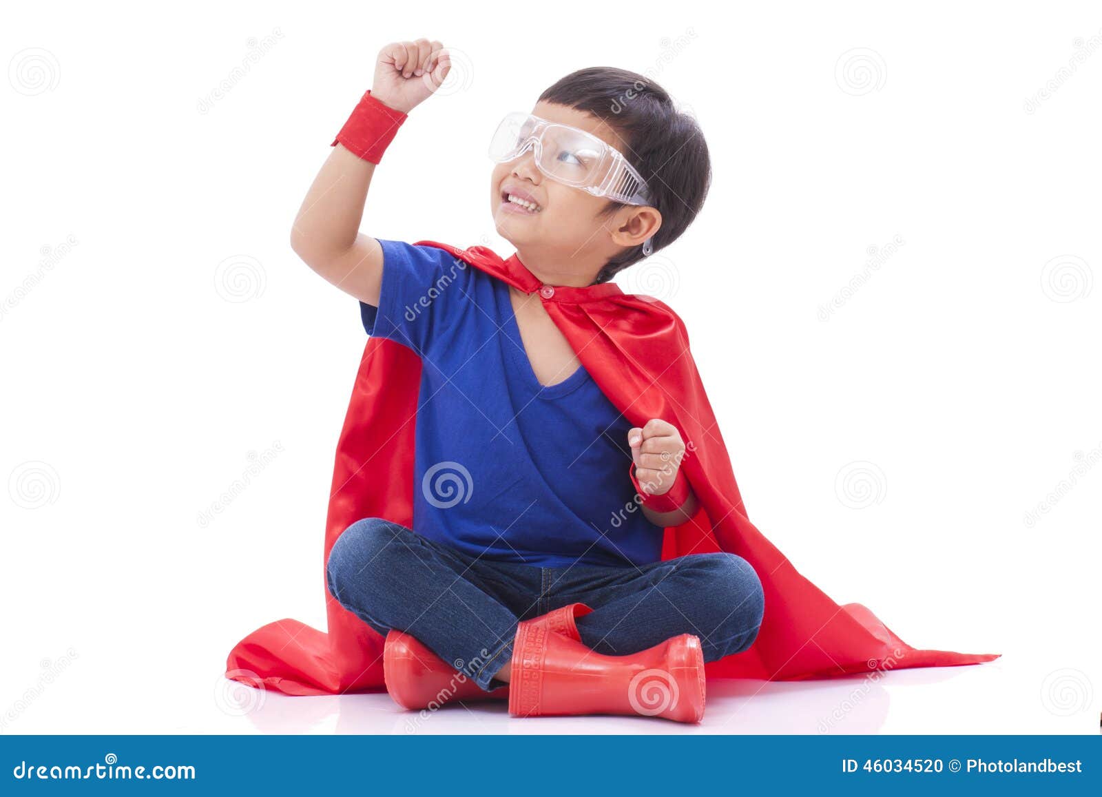 Boy to be a superhero stock photo. Image of muscles, practice - 46034520