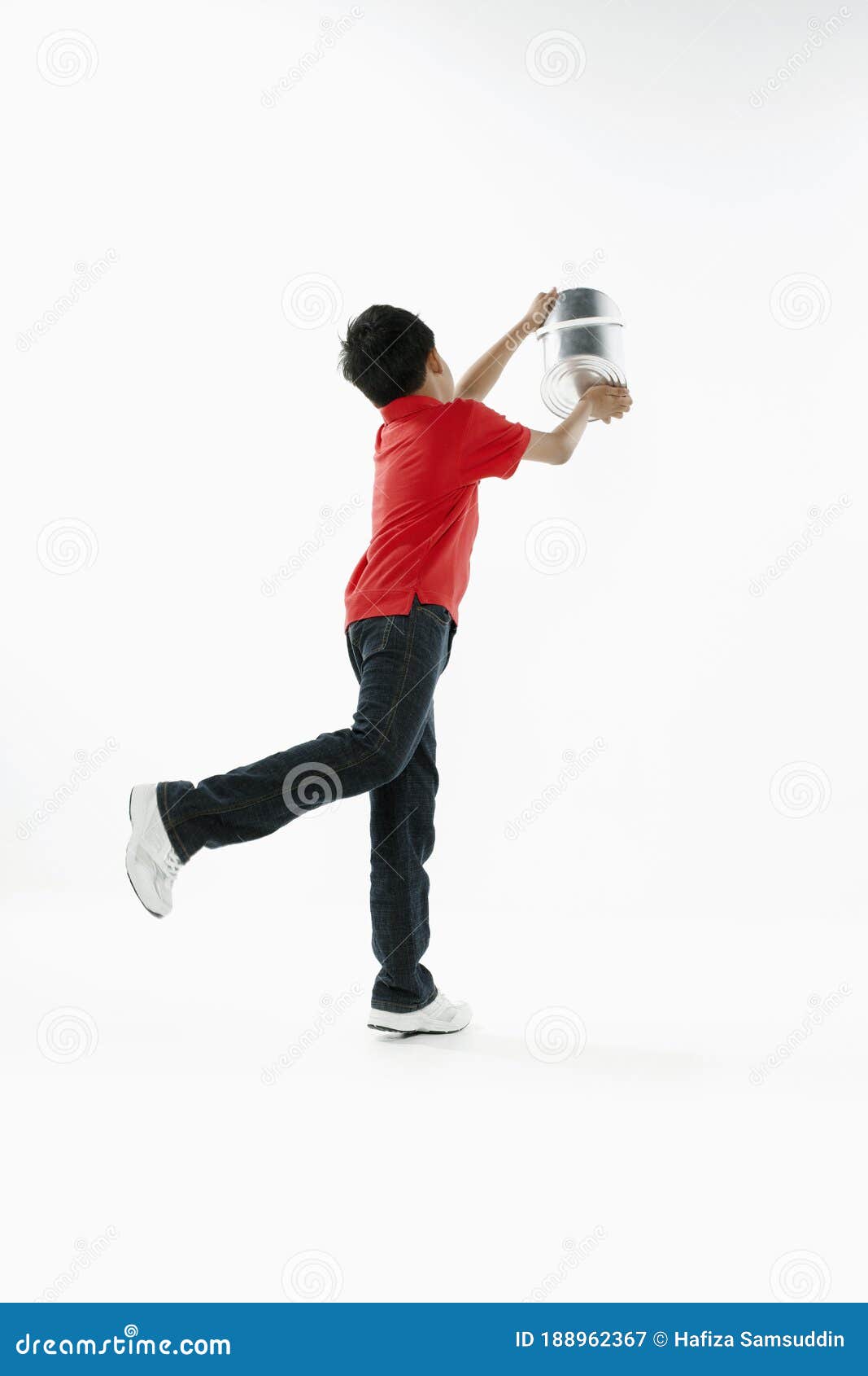 Boy about To Splatter Paint on Wall. Conceptual Image Stock Image ...