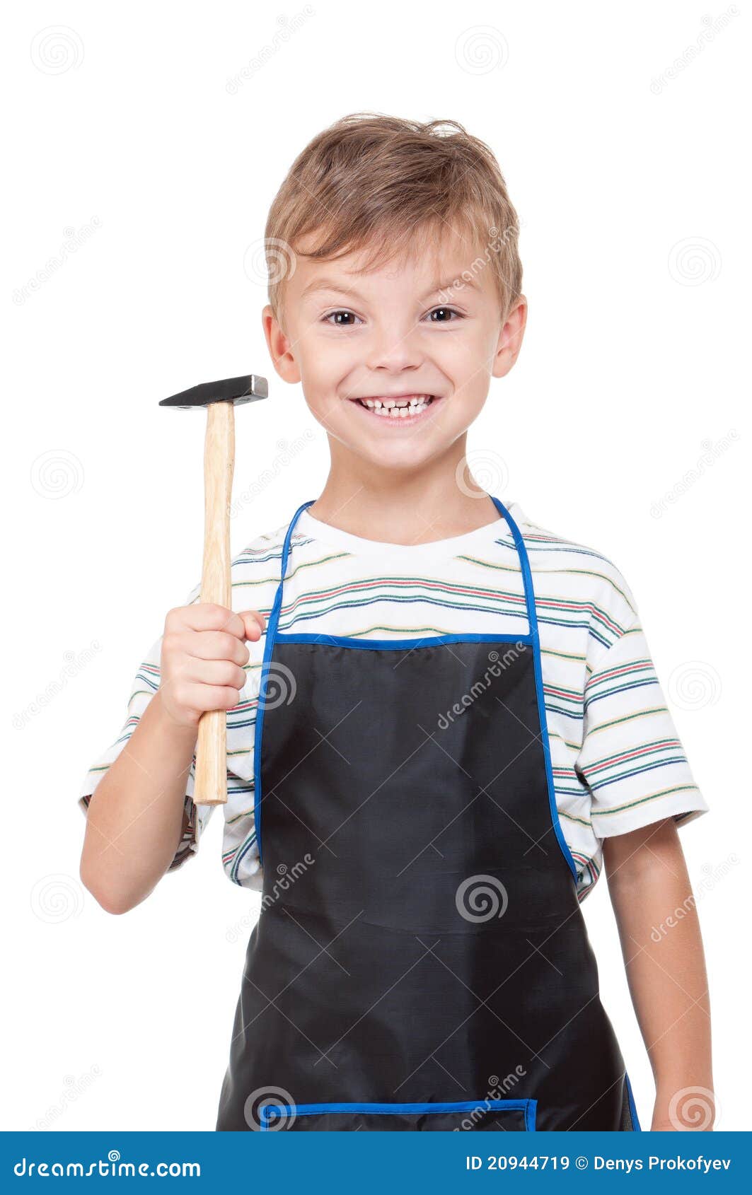 Boy with tools stock image. Image of childhood, caucasian - 20944719