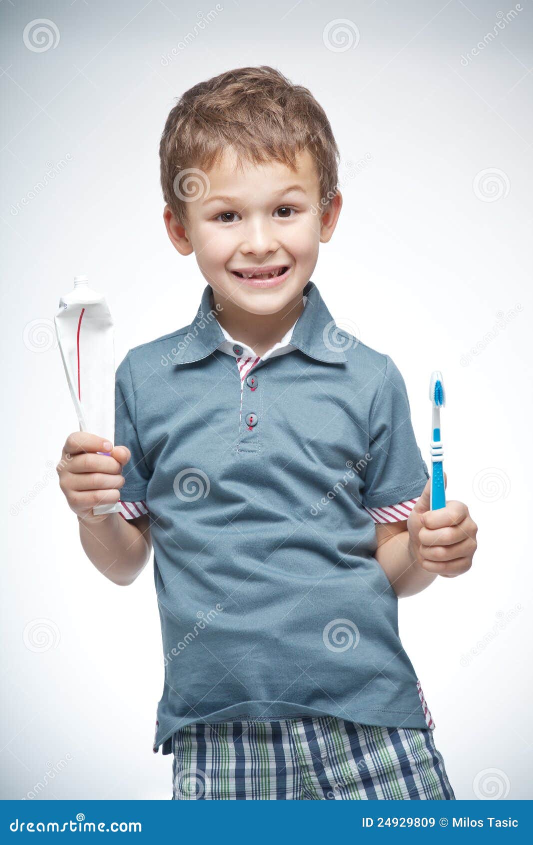Boy with toothbrush stock image. Image of cheerful, little - 24929809