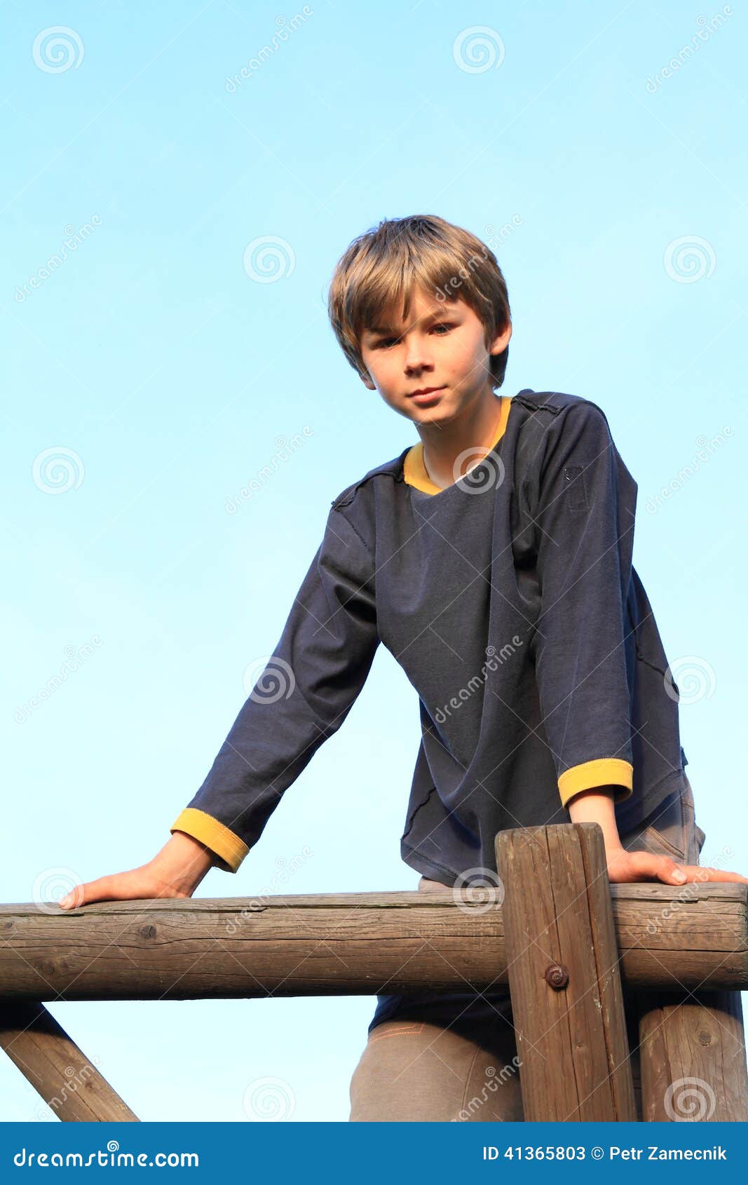 Boy on top stock image. Image of childhood, small, stand - 41365803