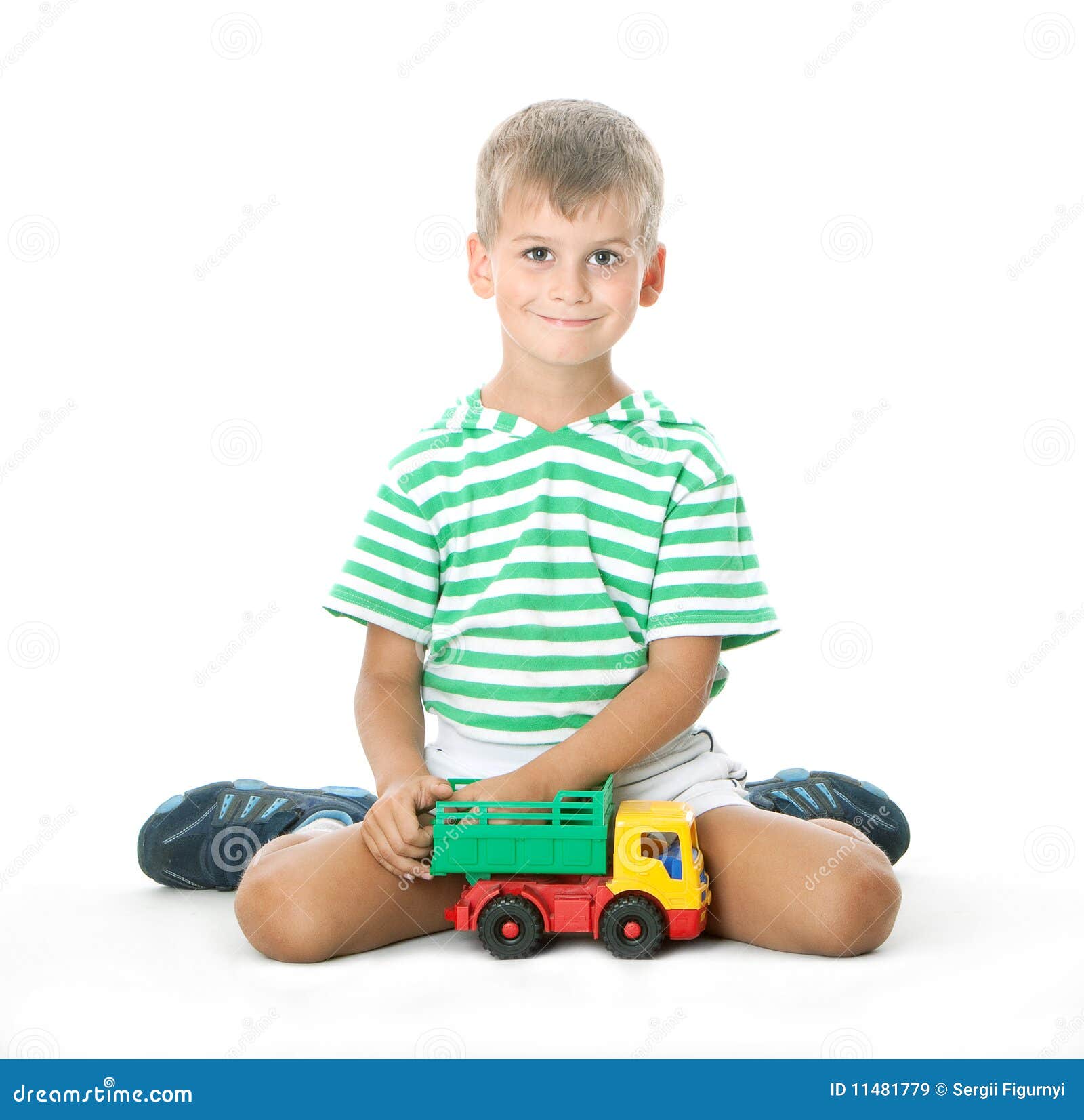 Boy with a toy stock image. Image of recreational, male - 11481779