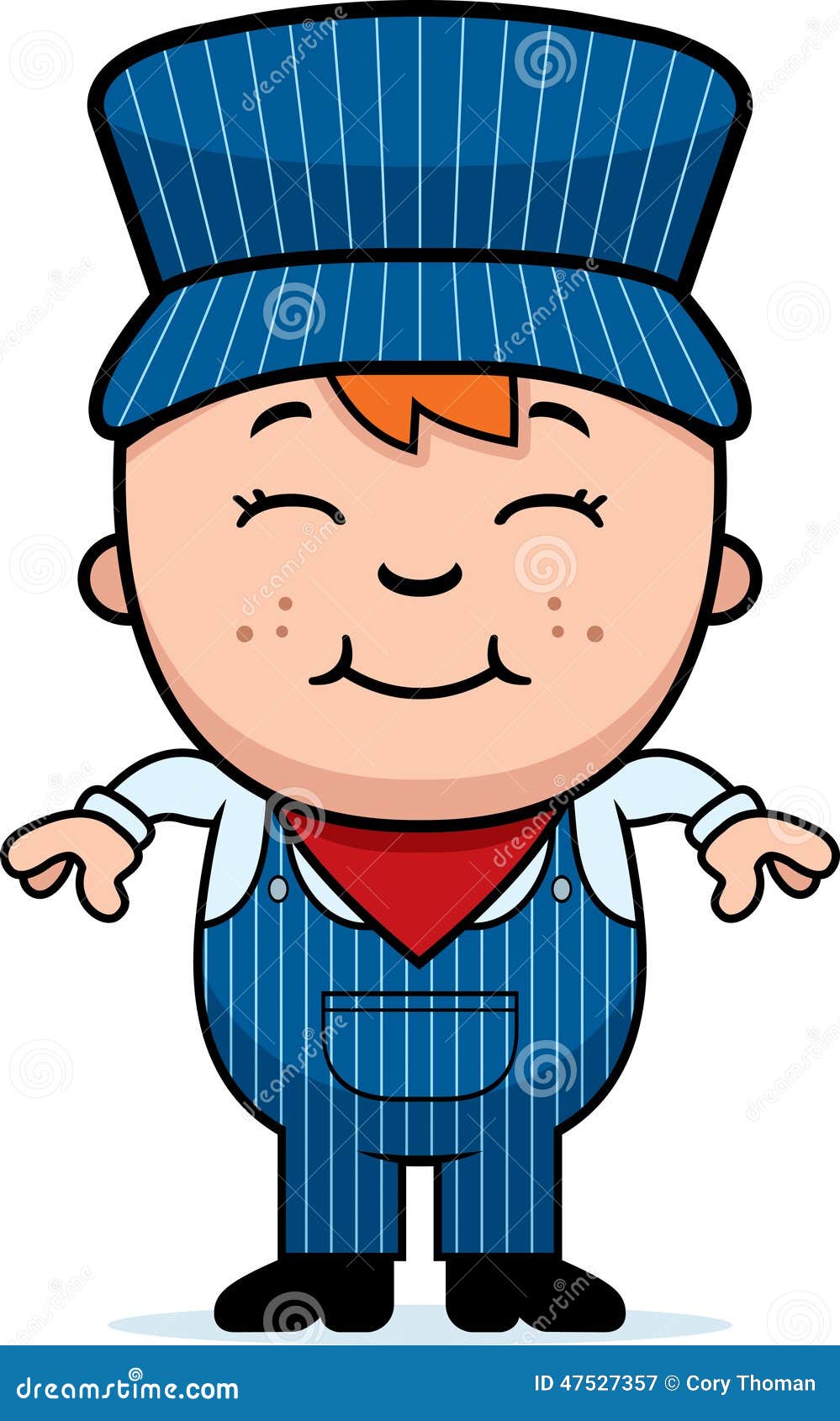 Boy Train Conductor stock vector. Illustration of vector - 47527357