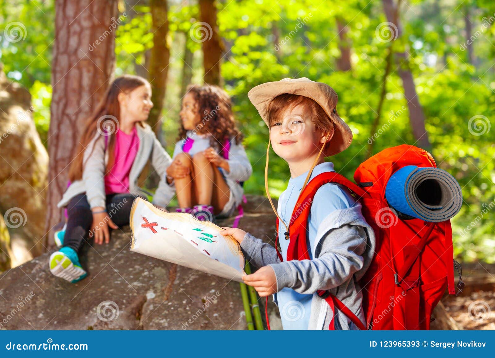 Navigation Activity Game of Treasure Hunting Stock Image - Image of ...