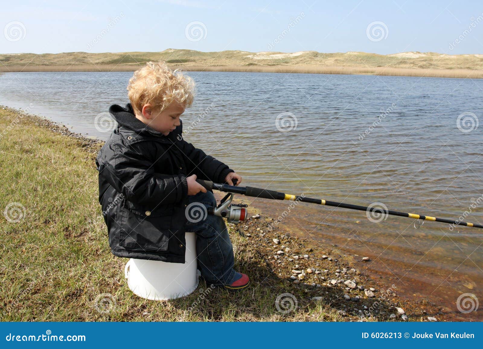 Boy is Trying To Catch Some Fish Stock Image - Image of outdoors ...