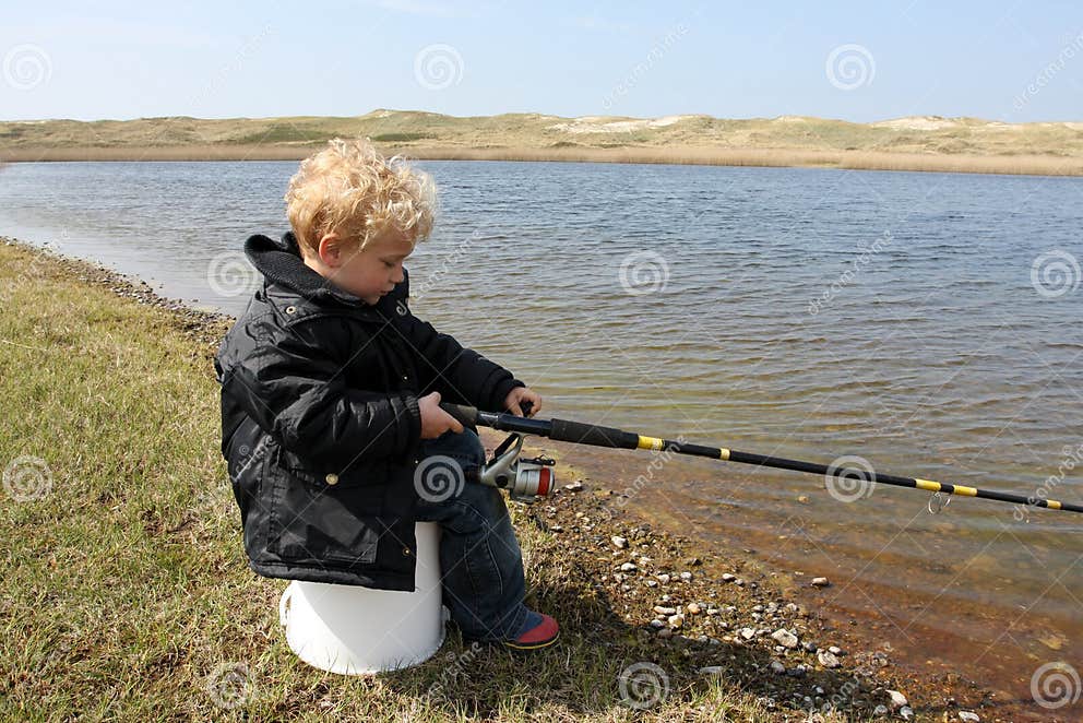 Boy is Trying To Catch Some Fish Stock Image - Image of outdoors ...