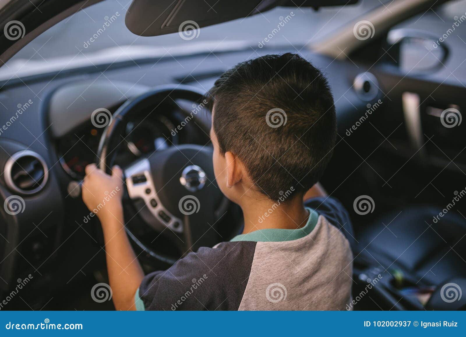 Boy driving a car stock image. Image of face, machine - 102002937