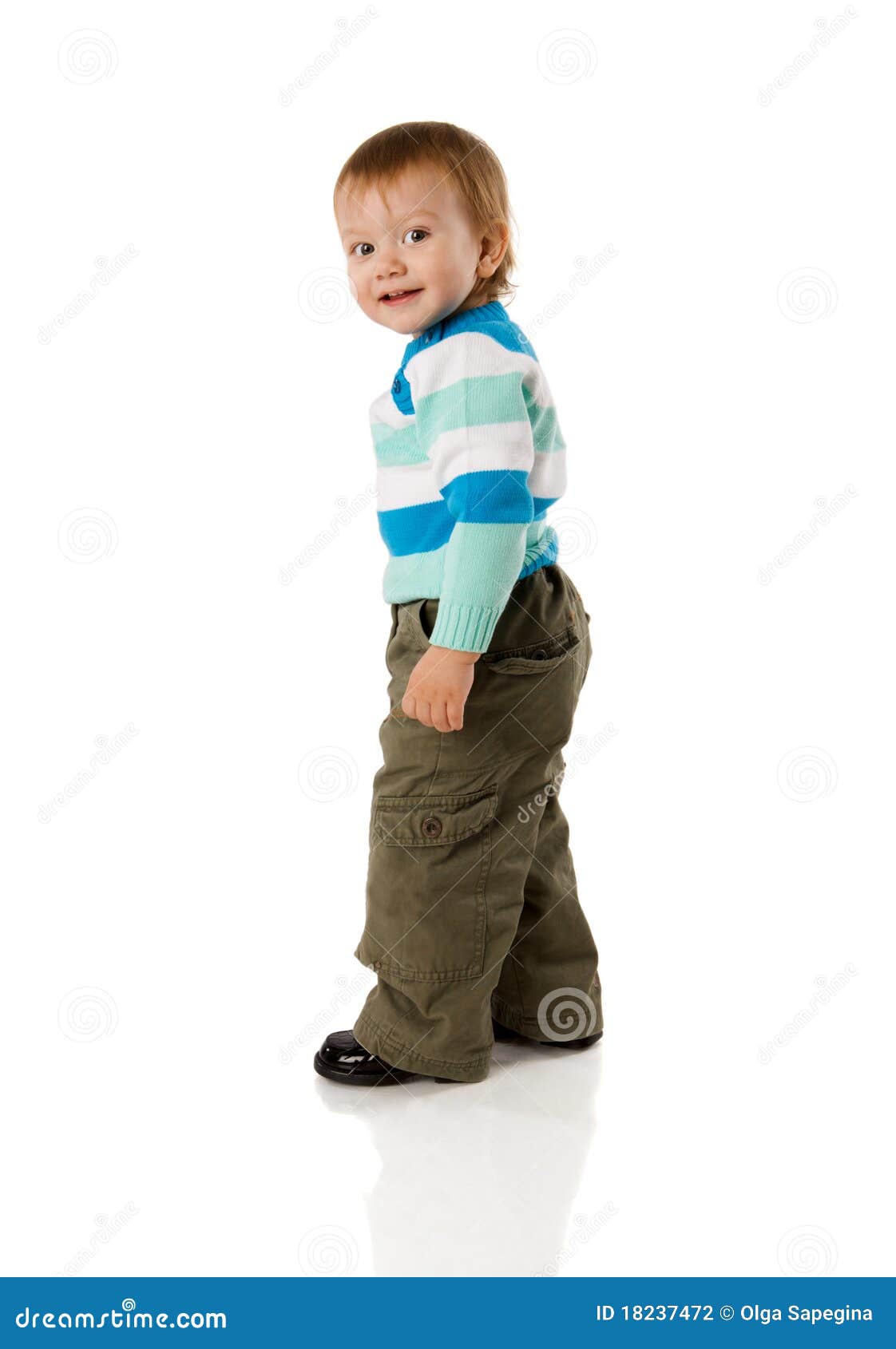 Boy turning back stock photo. Image of baby, serious - 18237472