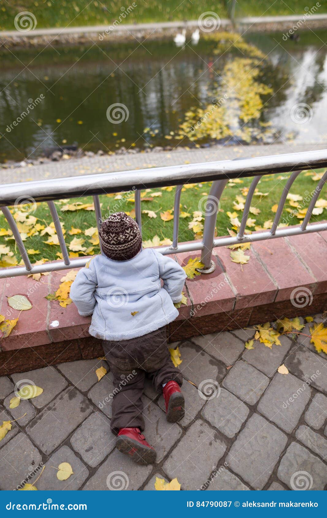 A Boy of Two Years on a Walk in a City Park Stock Image - Image of cute ...
