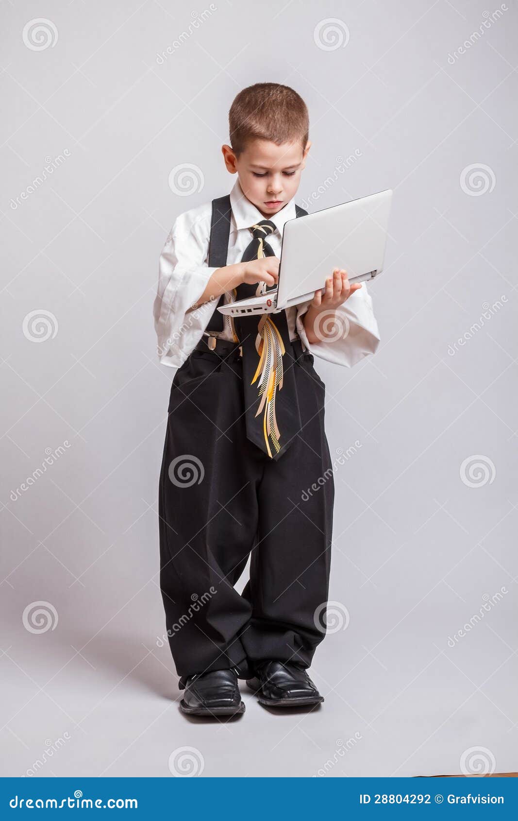 Boy typing on laptop stock photo. Image of caucasian - 28804292