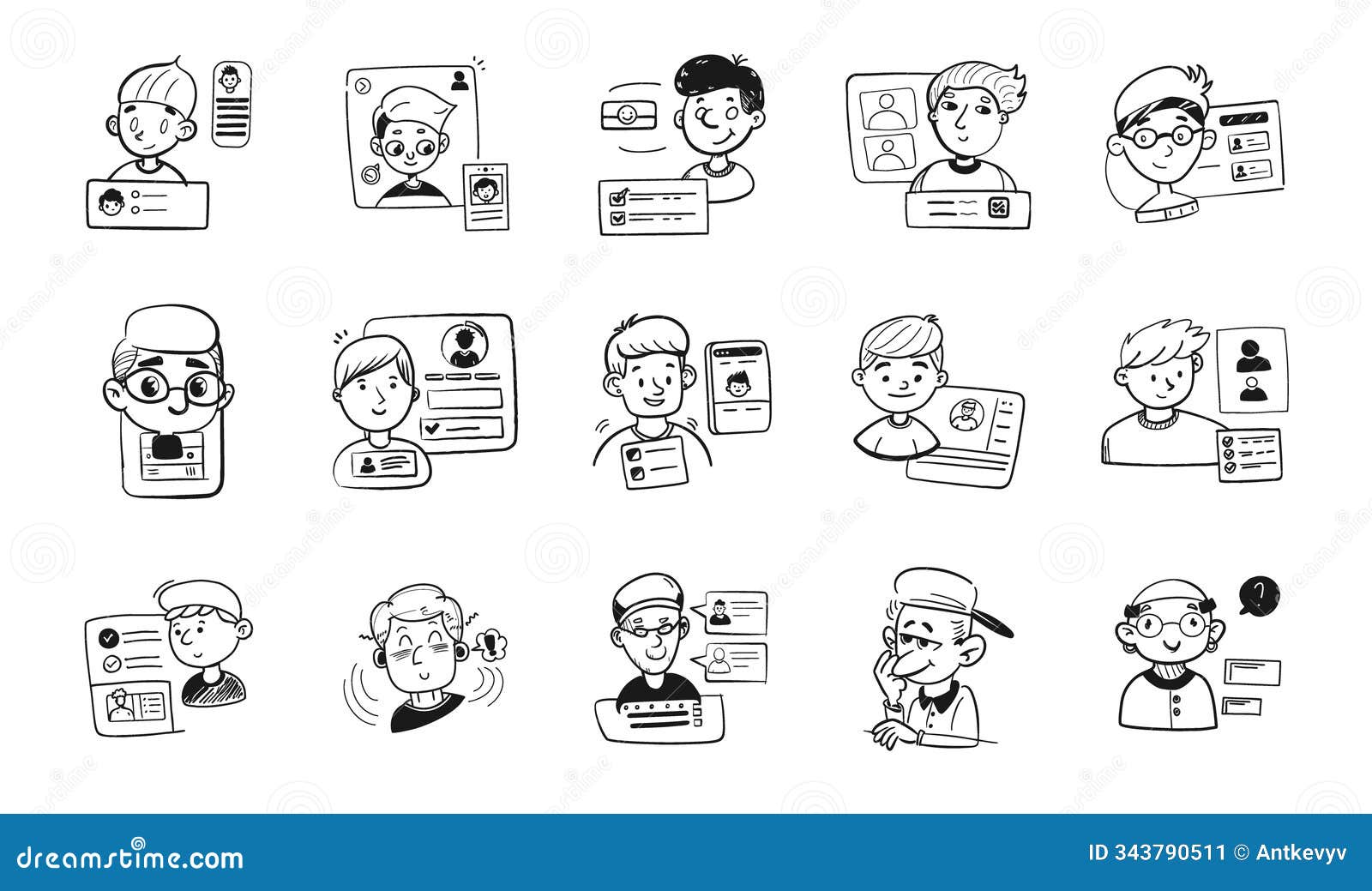 Account Avatar Pixel Perfect Gradient Linear Ui Icon Vector ...