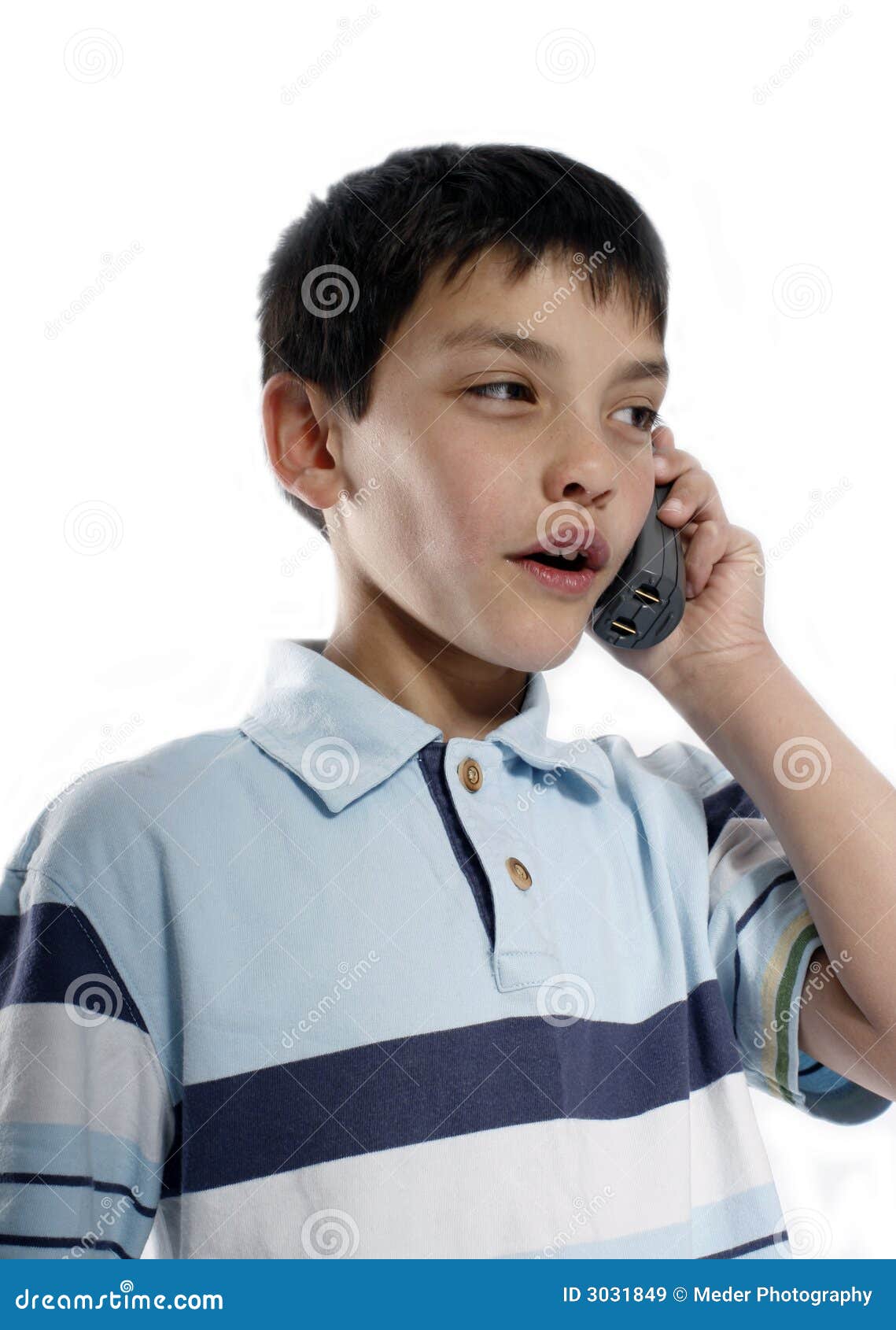 Boy using a mobile stock image. Image of brainy, little - 3031849