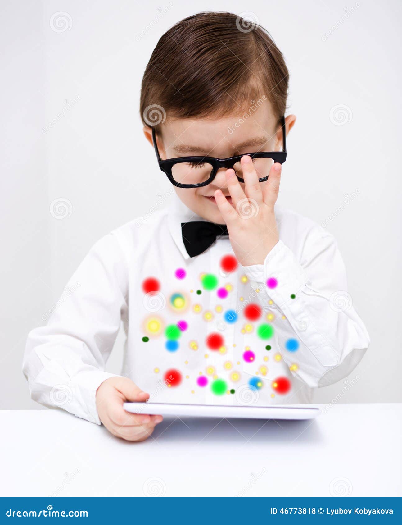 Boy using tablet stock photo. Image of leisure, education - 46773818