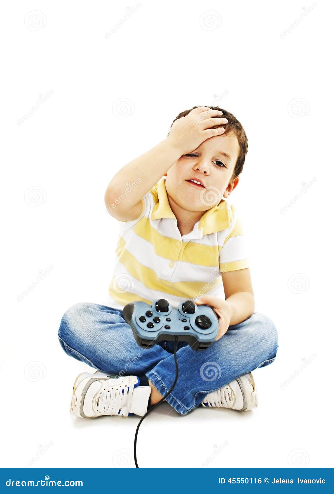 Boy Using Video Game Controller Stock Photo - Image of control ...