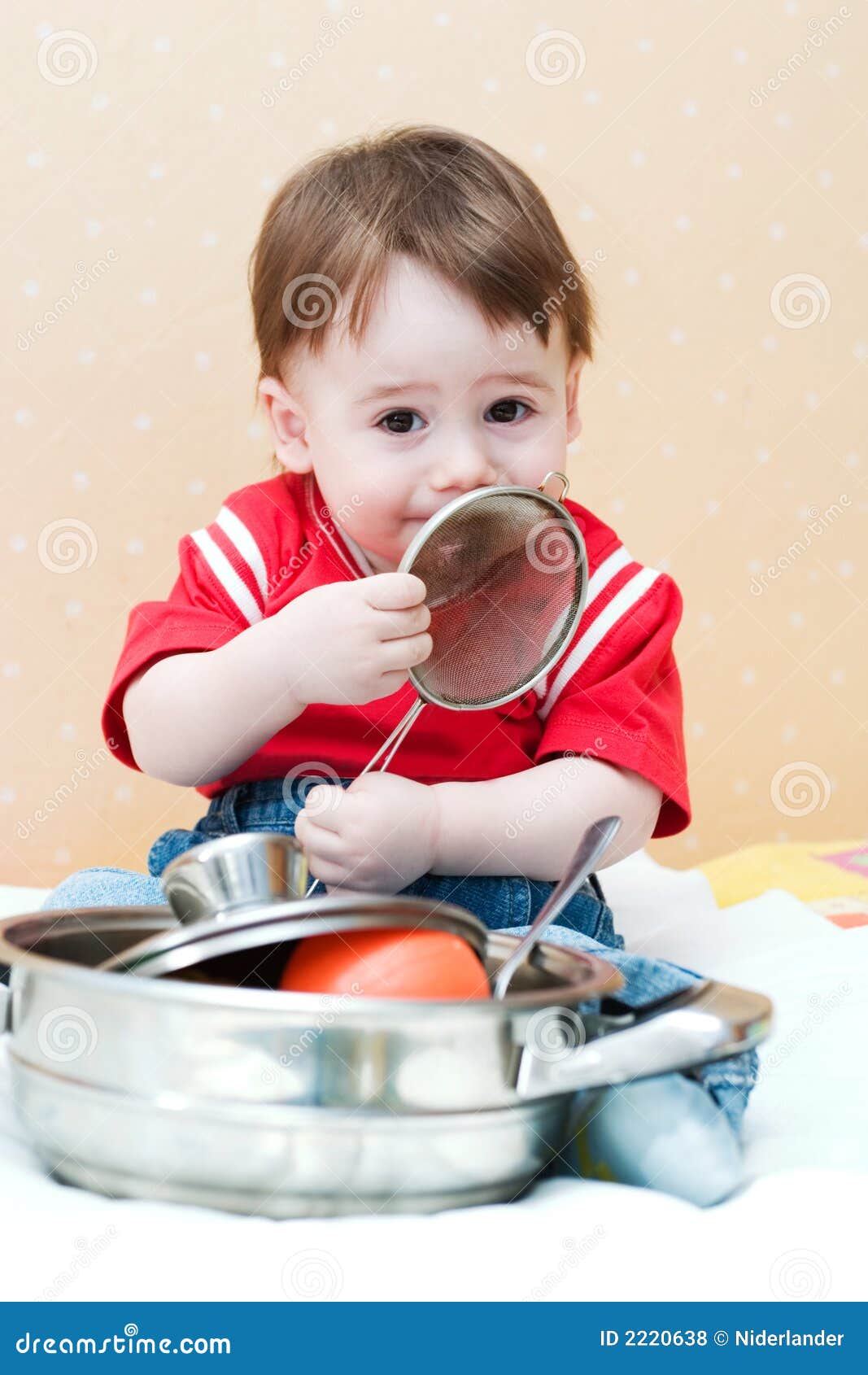 Boy with utensils stock photo. Image of human, utensils - 2220638