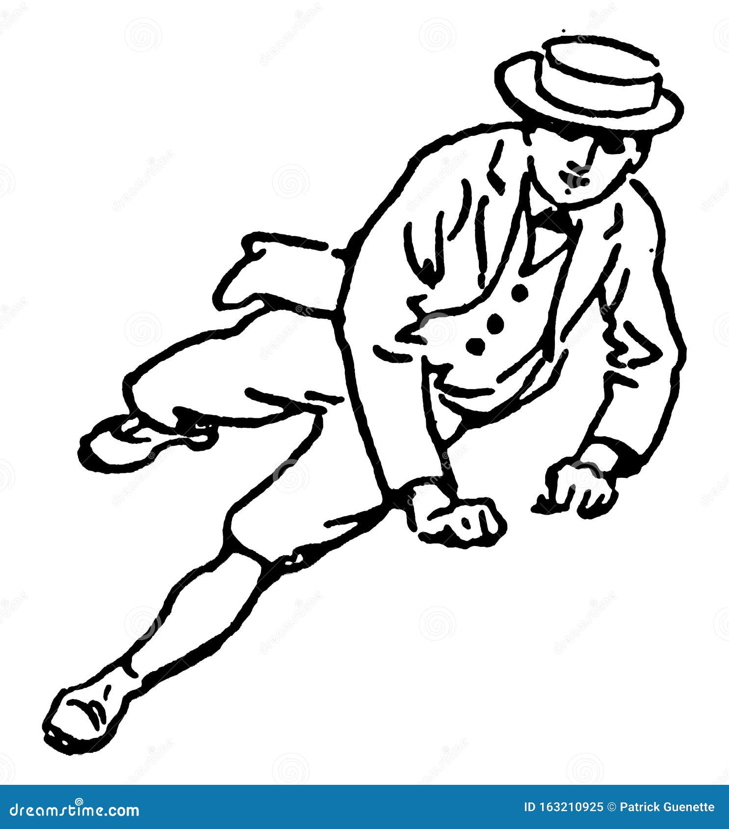 Boy Vaulting Vintage Illustration Stock Vector - Illustration of ...