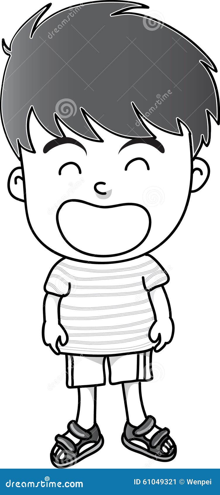 Boy stock illustration. Illustration of speech, children - 61049321