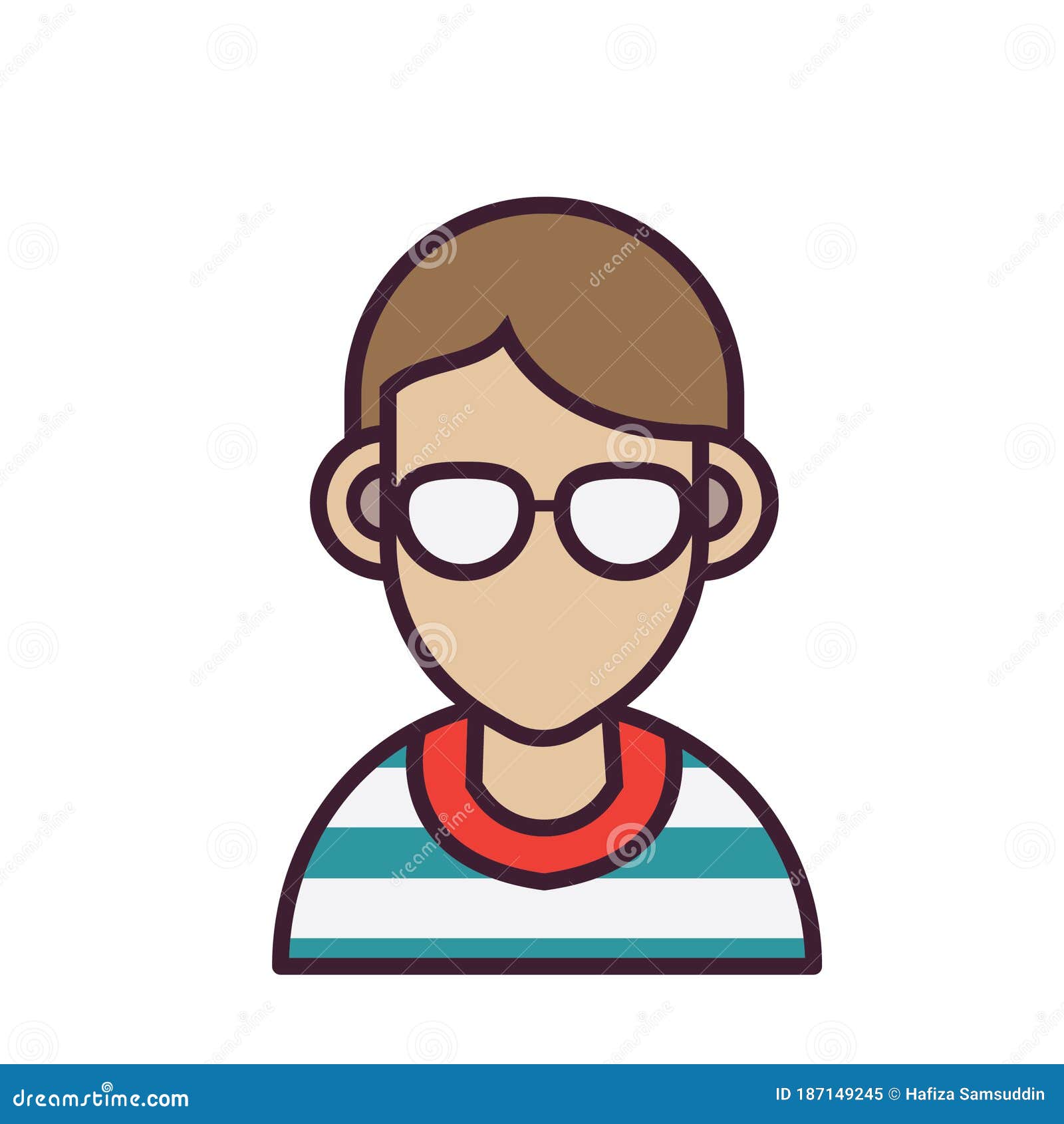 Boy. Vector Illustration Decorative Design Stock Vector - Illustration ...