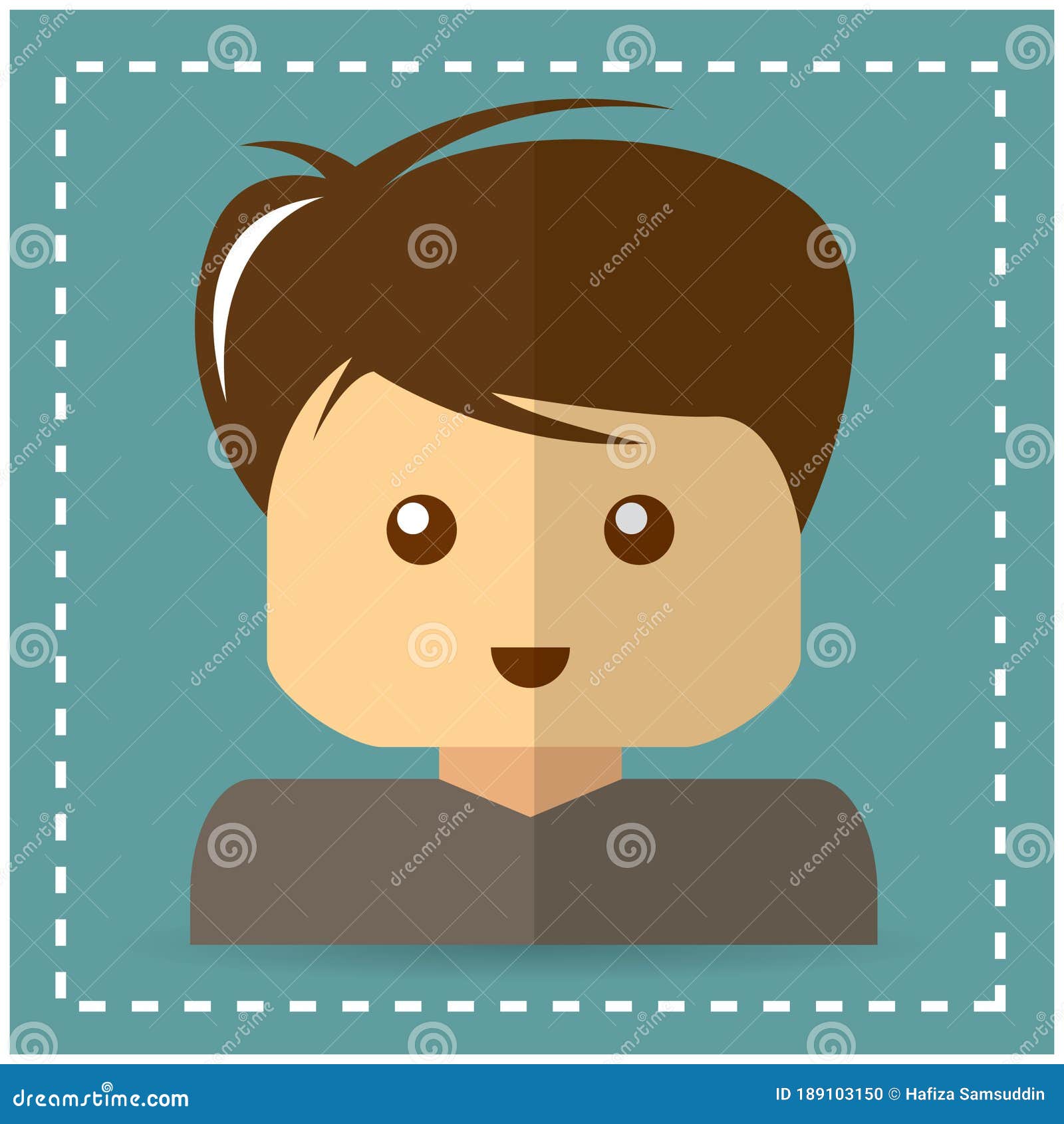 Boy. Vector Illustration Decorative Design Stock Vector - Illustration ...