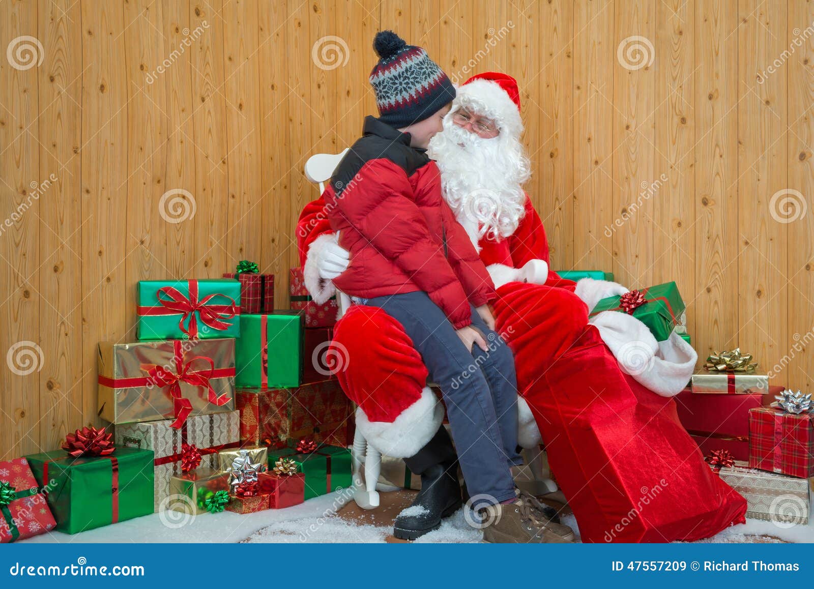 Kid Visiting Santa Photos - Free & Royalty-Free Stock Photos from ...