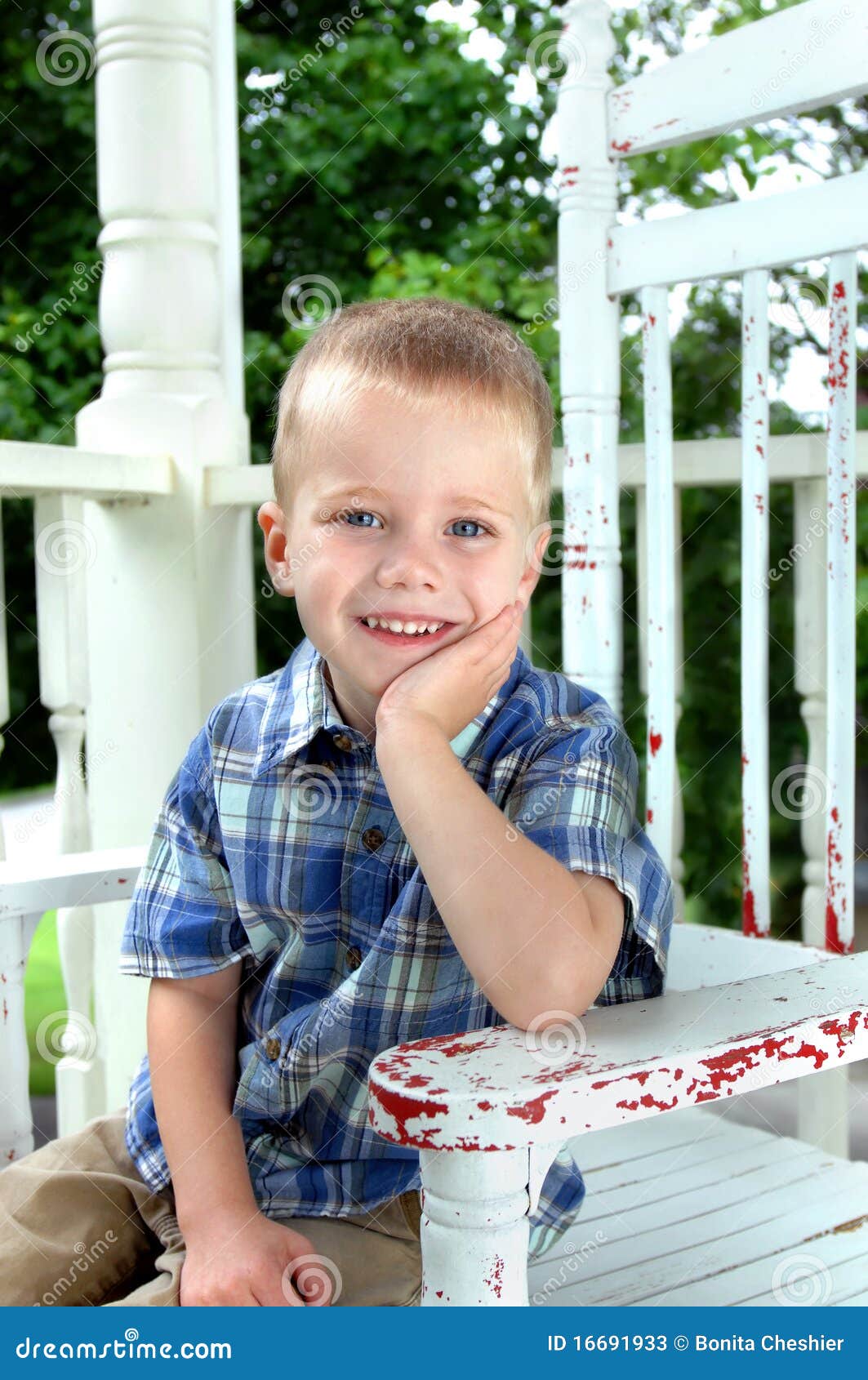 Boy Waiting at Home stock image. Image of happiness, home - 16691933